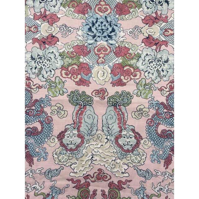 Blush Schumacher Magic Mountain Dragon Pillows- A Pair | Chairish