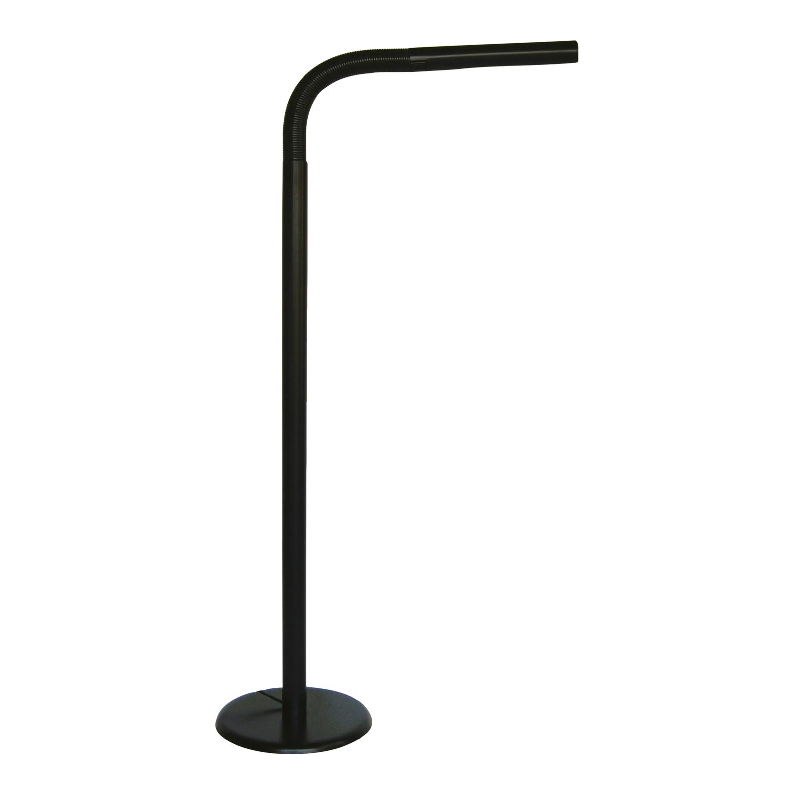 Black Bendy Tube Floor Lamp From Lyfa Denmark, Late 1970s | Chairish
