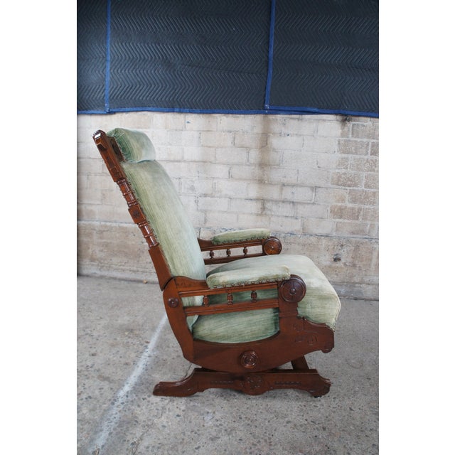 Late 19th Century Antique Victorian Eastlake Walnut Platform Parlor ...