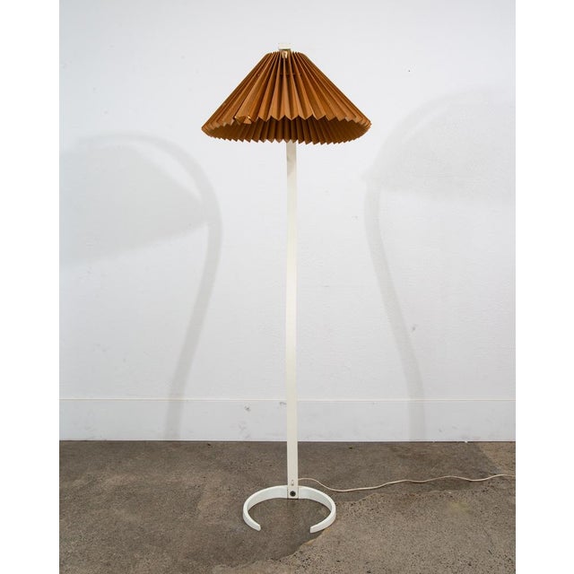 1960s-70s Mid-Century Modern Caprani White Danish Floor Lamp with ...