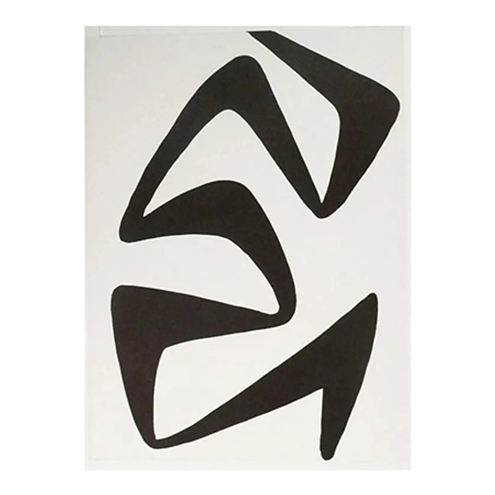 Calder Original Lithograph Dm55173 Derriere Le Miroir 1968 | Chairish