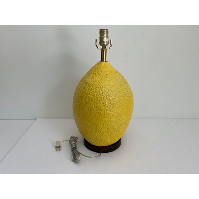 1970s Oversize Lemon Lamp by Hanson & Shade | Chairish
