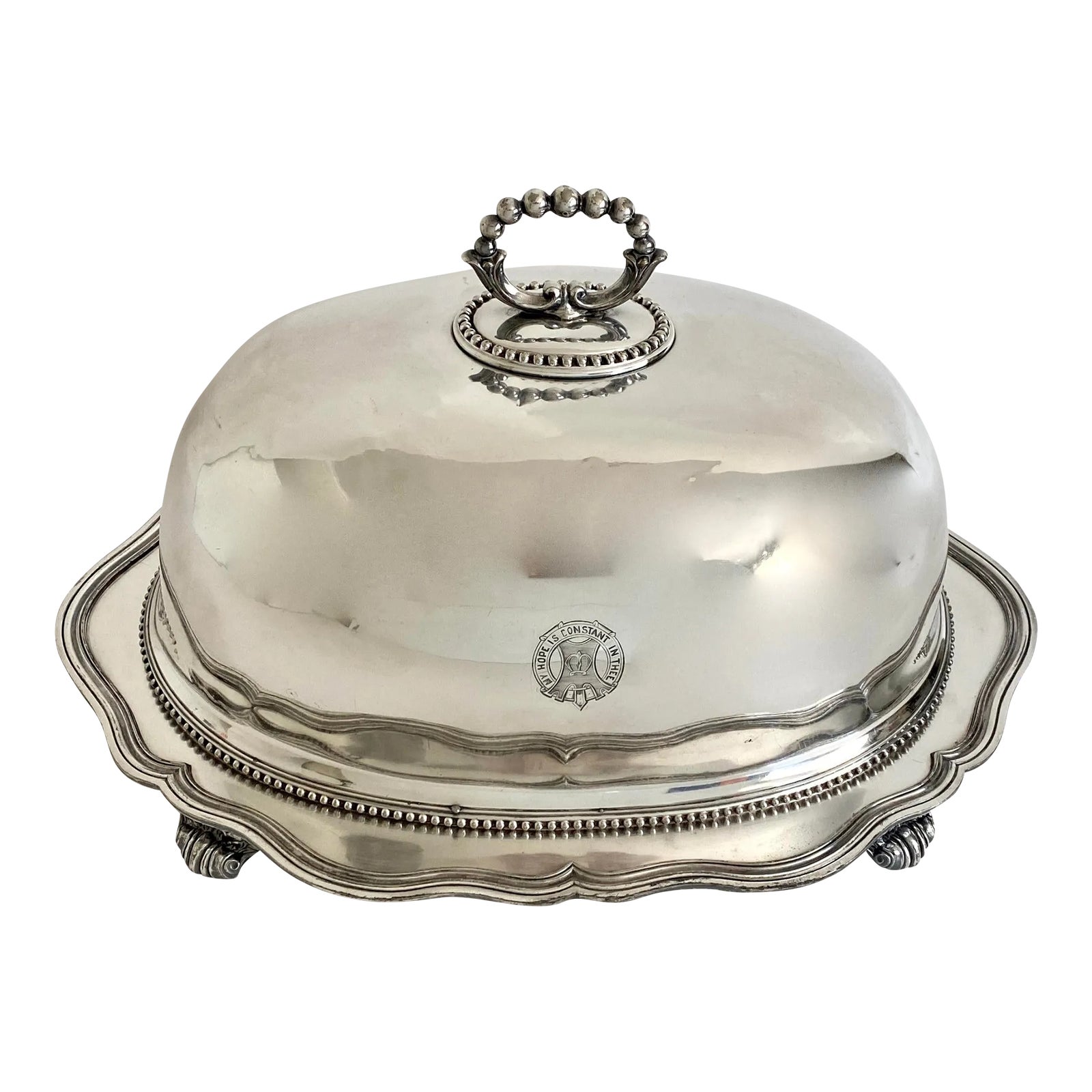 1870s English Silverplate Clanranald Food Dome | Chairish