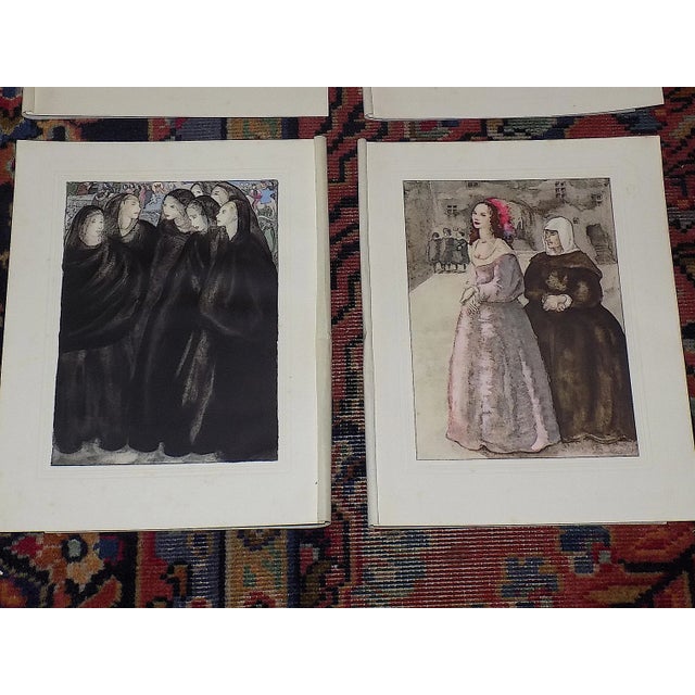 Vintage French Limited Edition Hand Colored Mariette Lydis Engravings ...