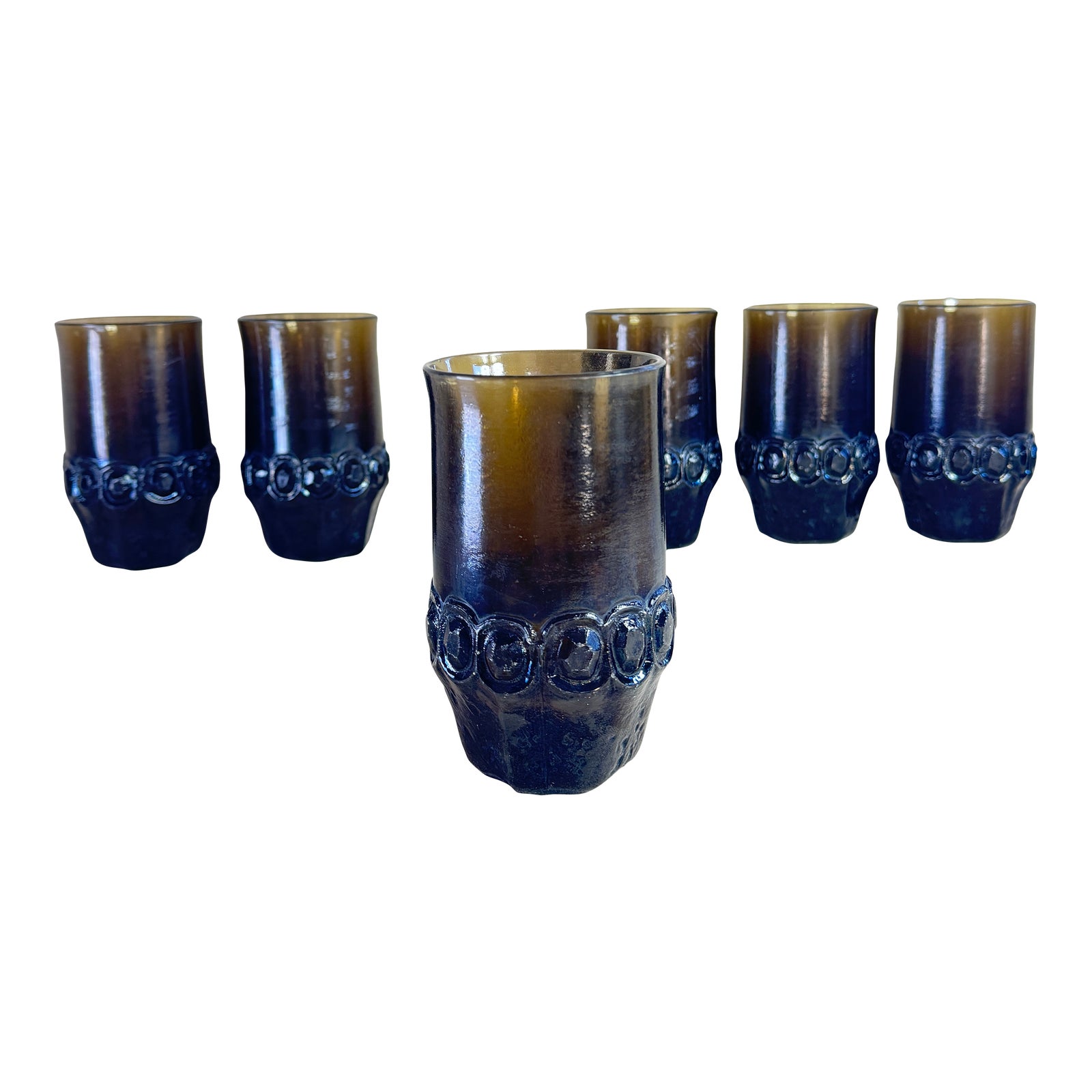 Mid-Century Modern Set of 6 Franciscan Ware Goblets | Chairish