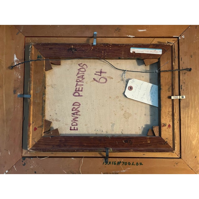 1964, Edward Petratos (1932-2018), Mid Century Landscape Home Oil ...