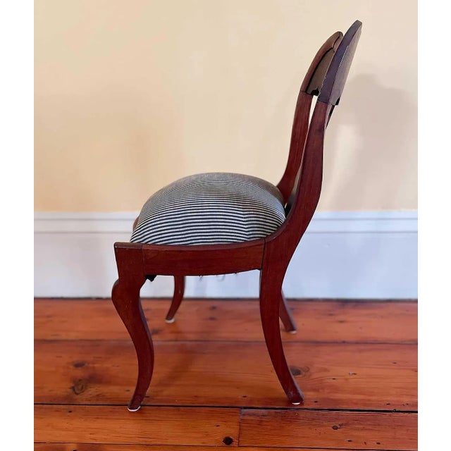 Late 19th Century Antique Mahogany Empire Chairs - Set of 2 | Chairish