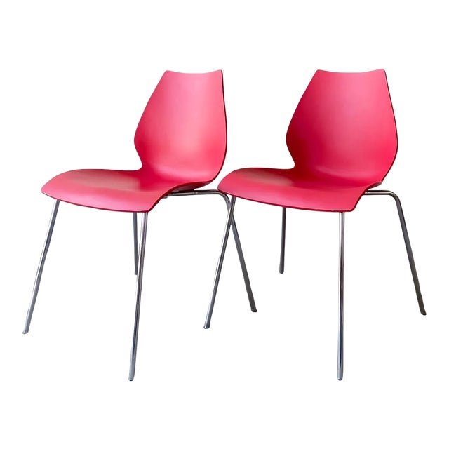 Italian Maui Side Chair Vico Magistretti for Kartell - a Pair | Chairish