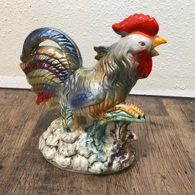 Vintage Mid 20th Century Hand-Painted Ceramic Rooster Made in Italy ...