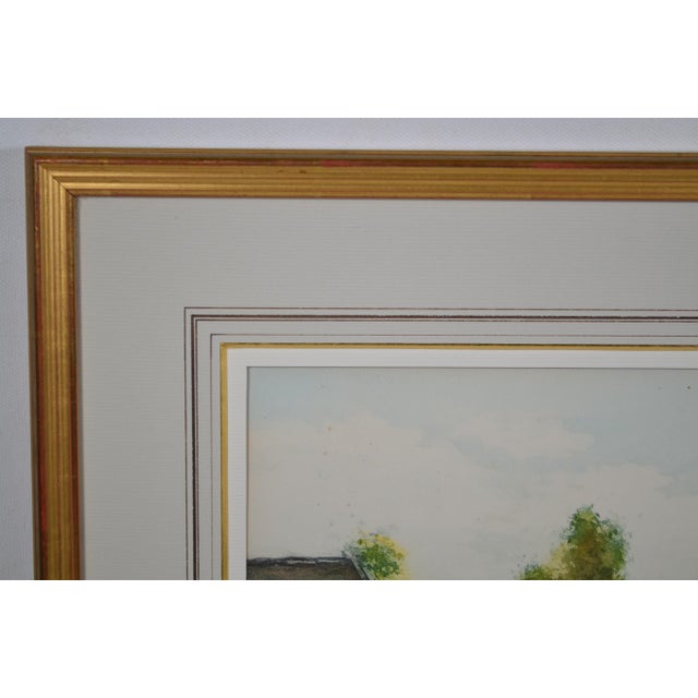 Manuel Robbe (1872-1936) "River Landscape" Aquatint, Color Print ...