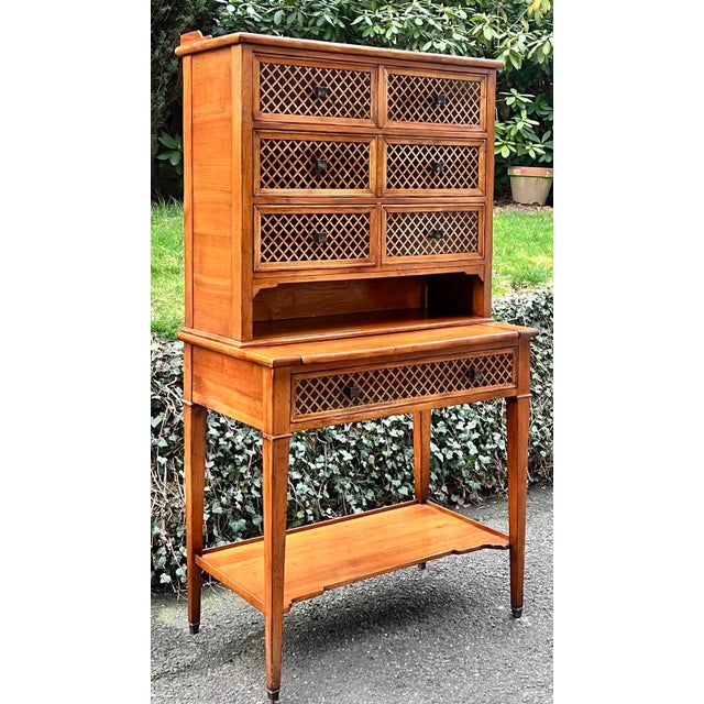 Williams Sonoma Home Writing Desk With Hutch Top | Chairish