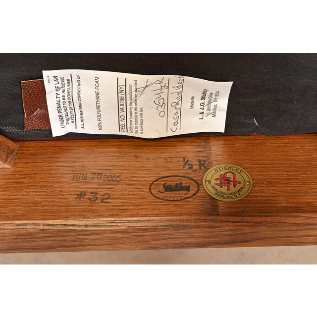 Stickley Harvey Ellis Collection Arts & Crafts Oak and Leather Rocking ...