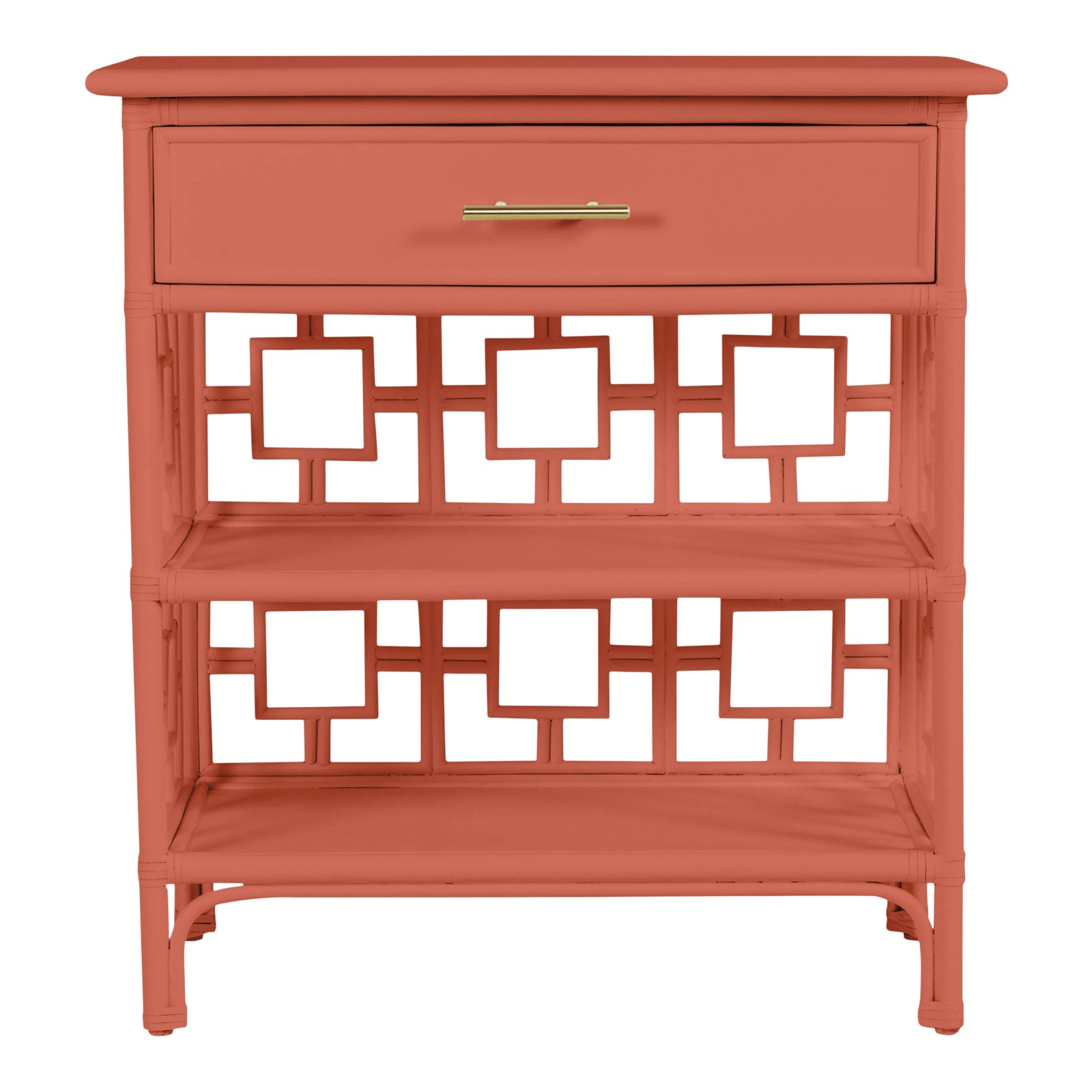 David Francis Furniture for Chairish Soba End Table, Baked Terra Cotta ...