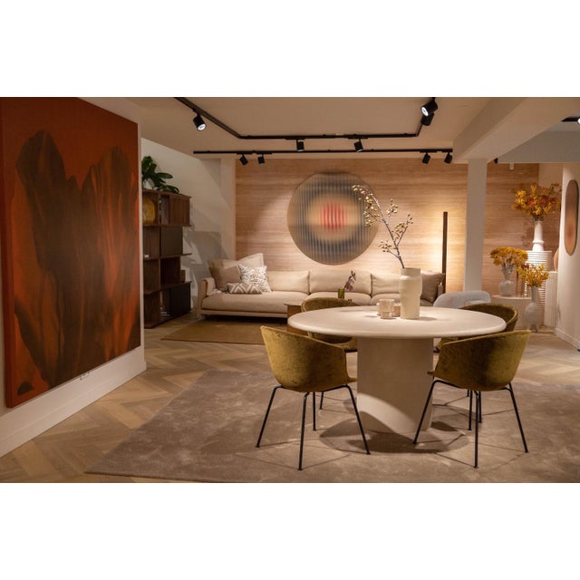 Contemporary Organic Shaped Natural Plaster Dining Table "Sami" 150 by ...