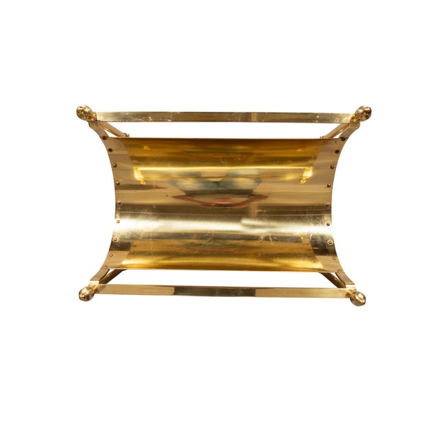 Brass Wood Holder Chairish