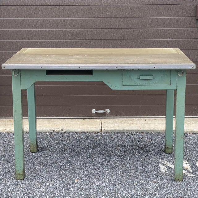 1950's Steel Industrial Usps Postal Mail Sorting Desk Workstation Table ...
