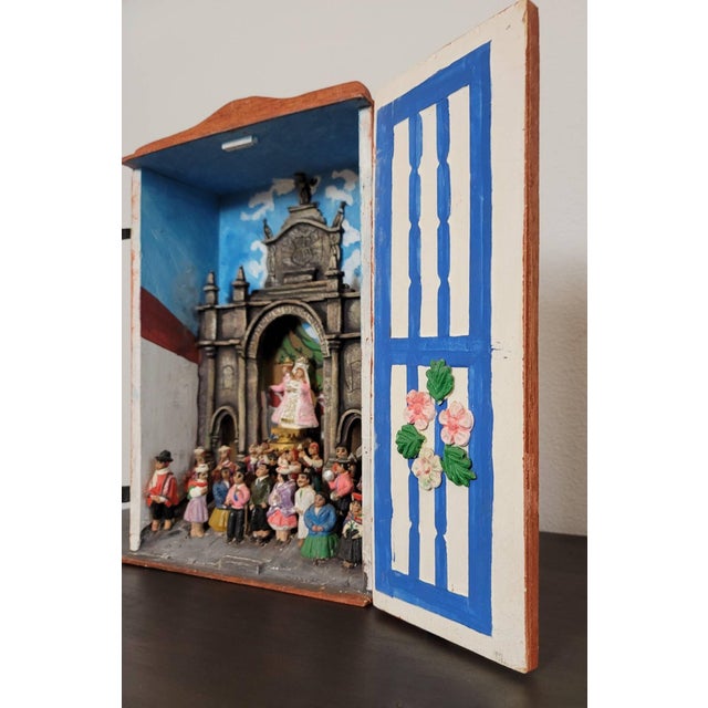 Vintage Latin American Folk Art Retablo | Chairish
