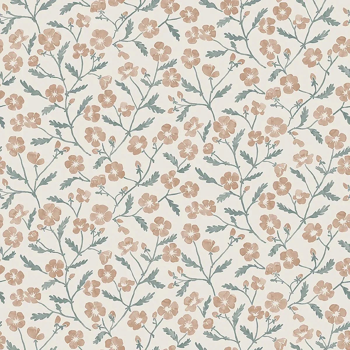 Boråstapeter Mira Wallpaper in Blush | Chairish