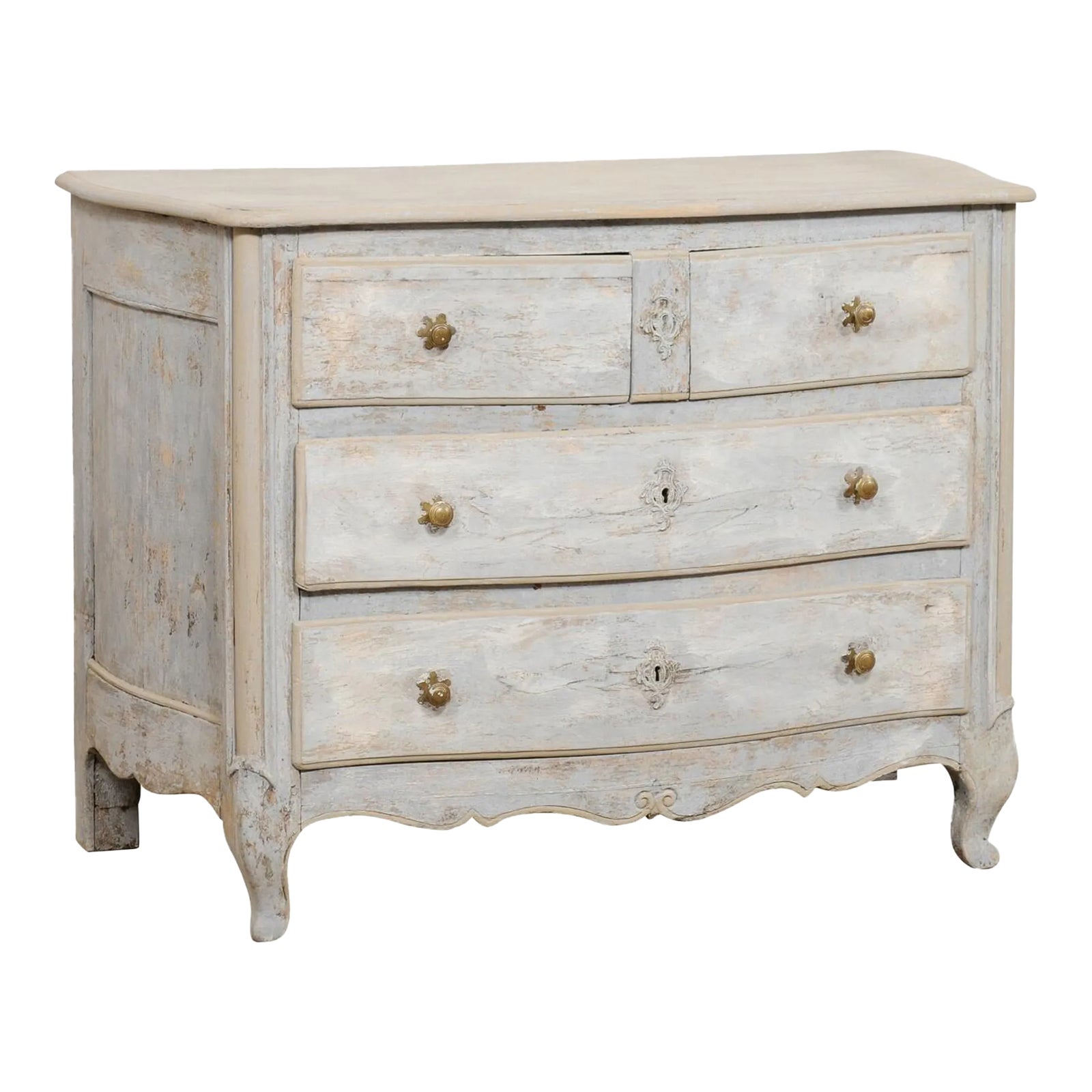 18th Century French Louis XV Carved-Wood Commode | Chairish