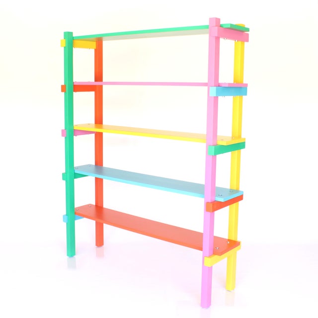 Greg Palombo Memphis Milano Flatpack Shelf in the Style of Ettore ...