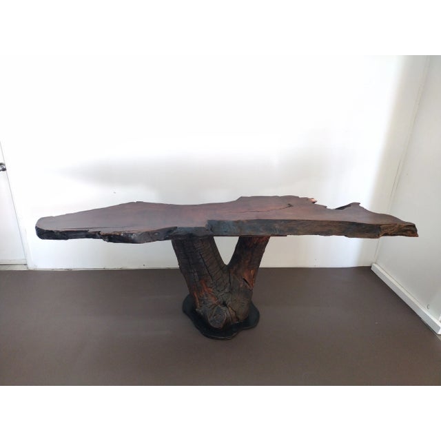 1960s Log Console Table | Chairish