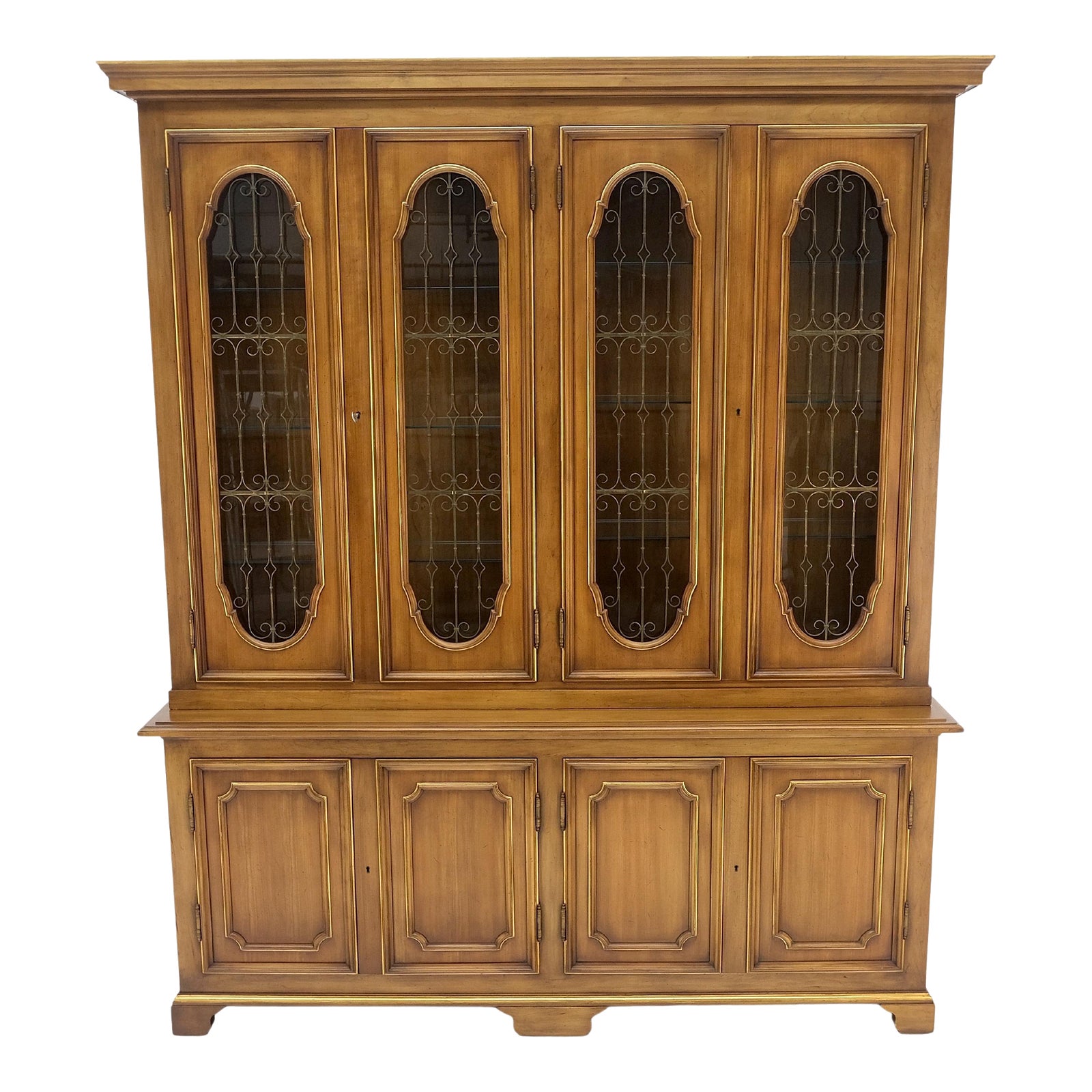 Very Fine Two Part Breakfront Sideboard Cabinet Wall Unit by John ...
