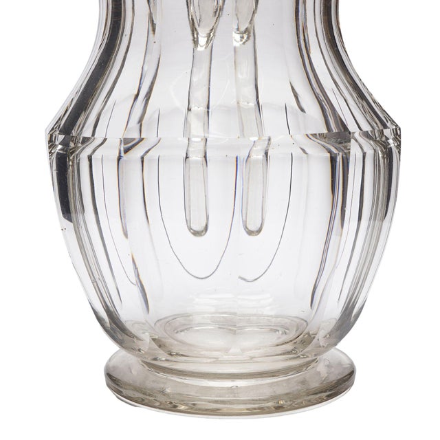 Anglo-Irish Blown & Cut Glass Pitcher, C. 1800 | Chairish