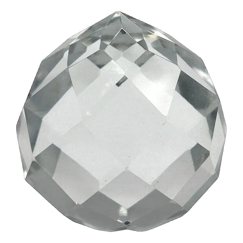 Vintage Cut Crystal Ball Suncatcher Prism Paper Weight | Chairish