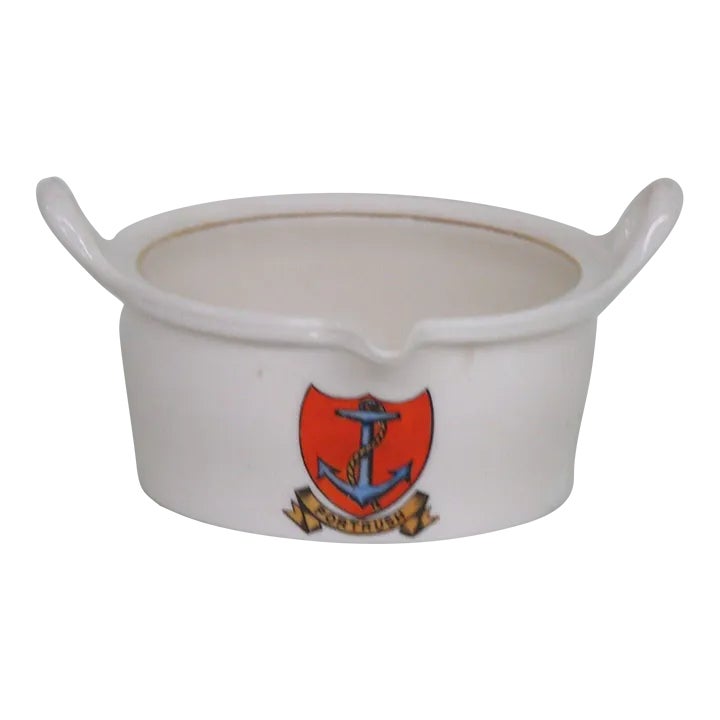 Wh Goss Porcelain Portrush Ireland Small Bowl Model of Flemish Melk Pot ...