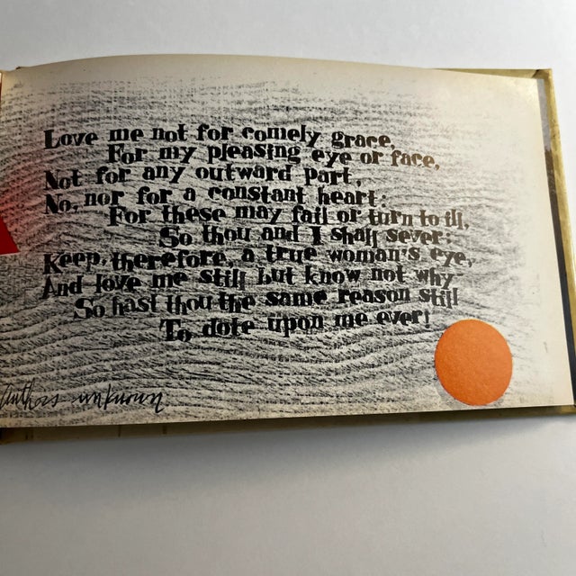 1965 Love Lyrics Book | Chairish