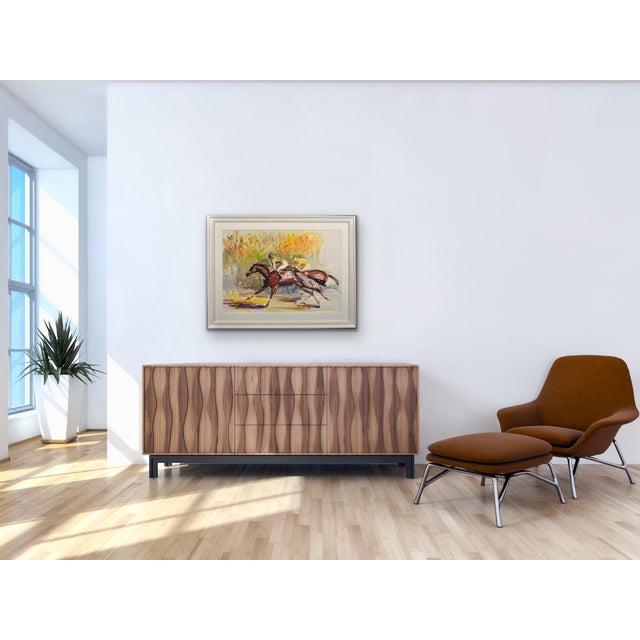 1976 "On the Gallops" Gouache Painting by John Rattenbury Skeaping ...