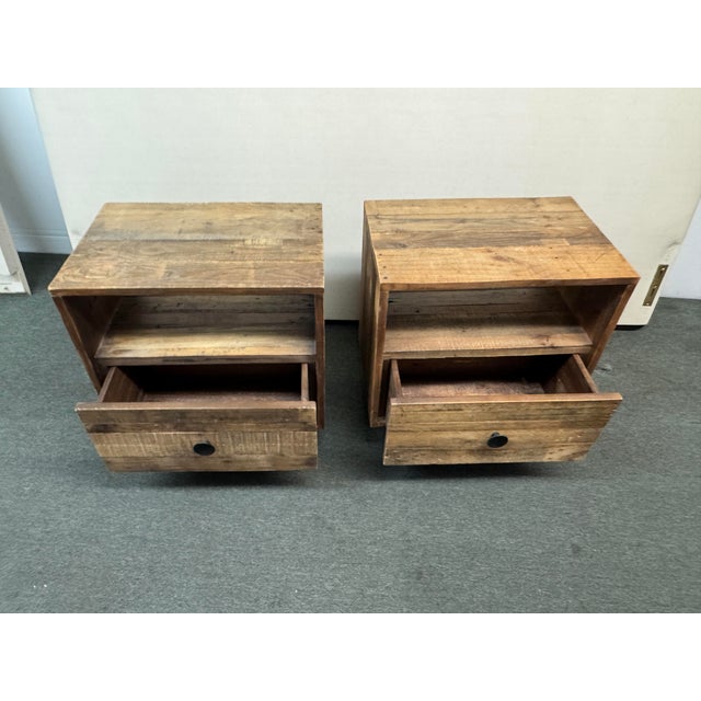 West Elm Emmerson Reclaimed Nightstands a Pair Chairish
