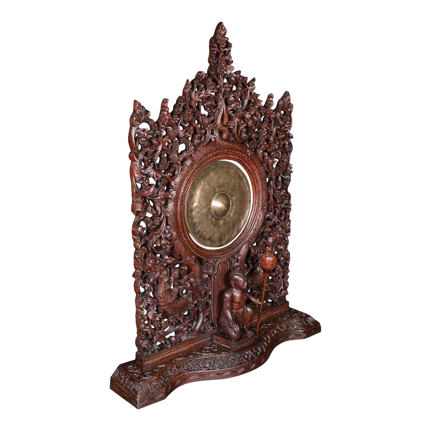 1900's Ornate Antique Temple Gong | Chairish