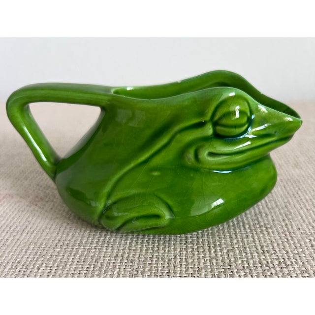 Italian Frog Porcelain Creamer | Chairish