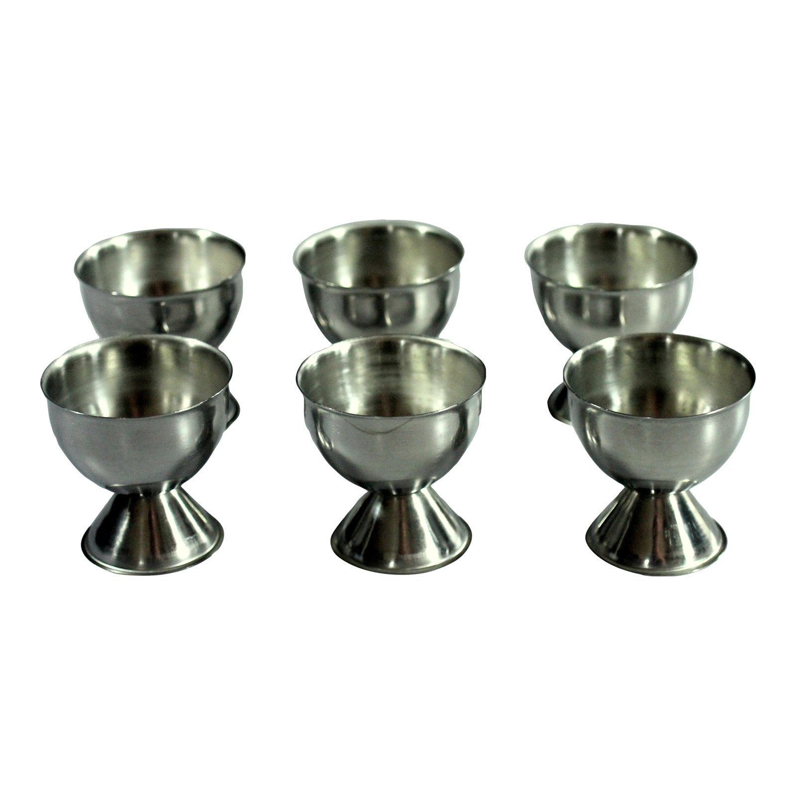 Stainless Steel Egg Cups - Set of 6 - Vintage From the 1960s | Chairish