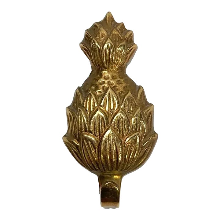 Vintage Brass Pineapple Wall Hook | Chairish