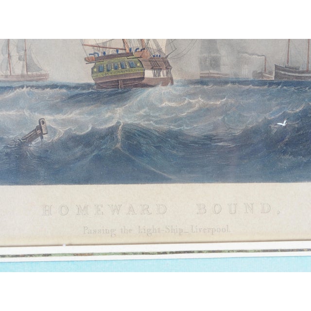 1860 Papprill British Homeward Bound: Samuel Walters Engraving | Chairish