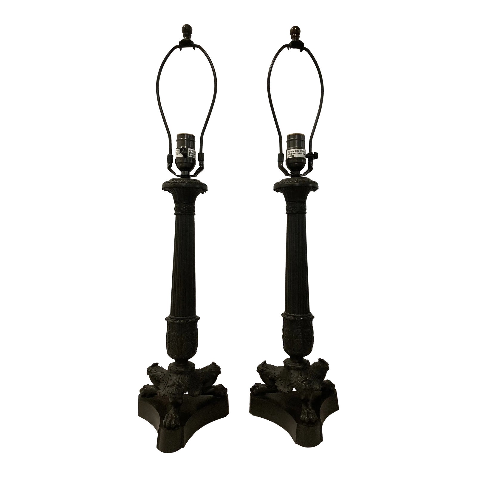 Early 21st Century Vaughan Traditional English Table Lamps - a Pair ...