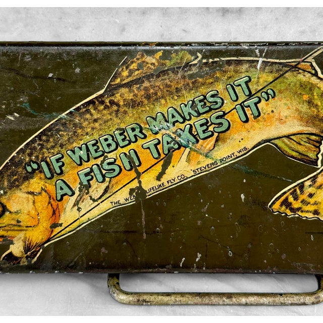 Vintage Weber Fly Fishing Rod Storage Travel Case Box | Chairish
