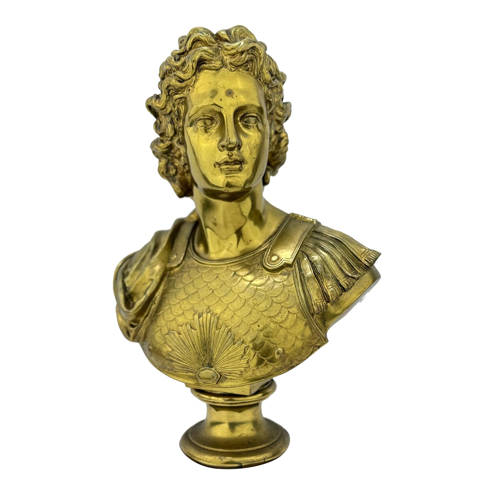 Charles Anfrie (French, 1833-1905), Grand Tour Gilt Bronze Bust of ...