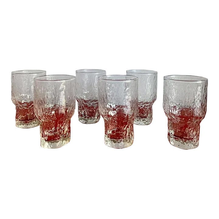 1960s Aslak Icicle Juice Glasses Tapio Wirkkala Design Iittala Finland ...