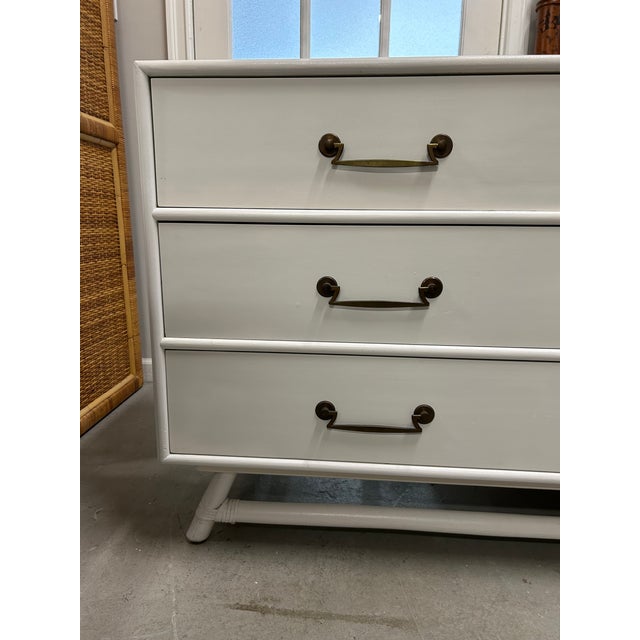 20th Century Willow & Reed Rattan Dresser Designed by Tommi Parzinger ...