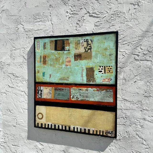 Contemporary Original Abstract Mixed Media Painting Signed Ricci | Chairish