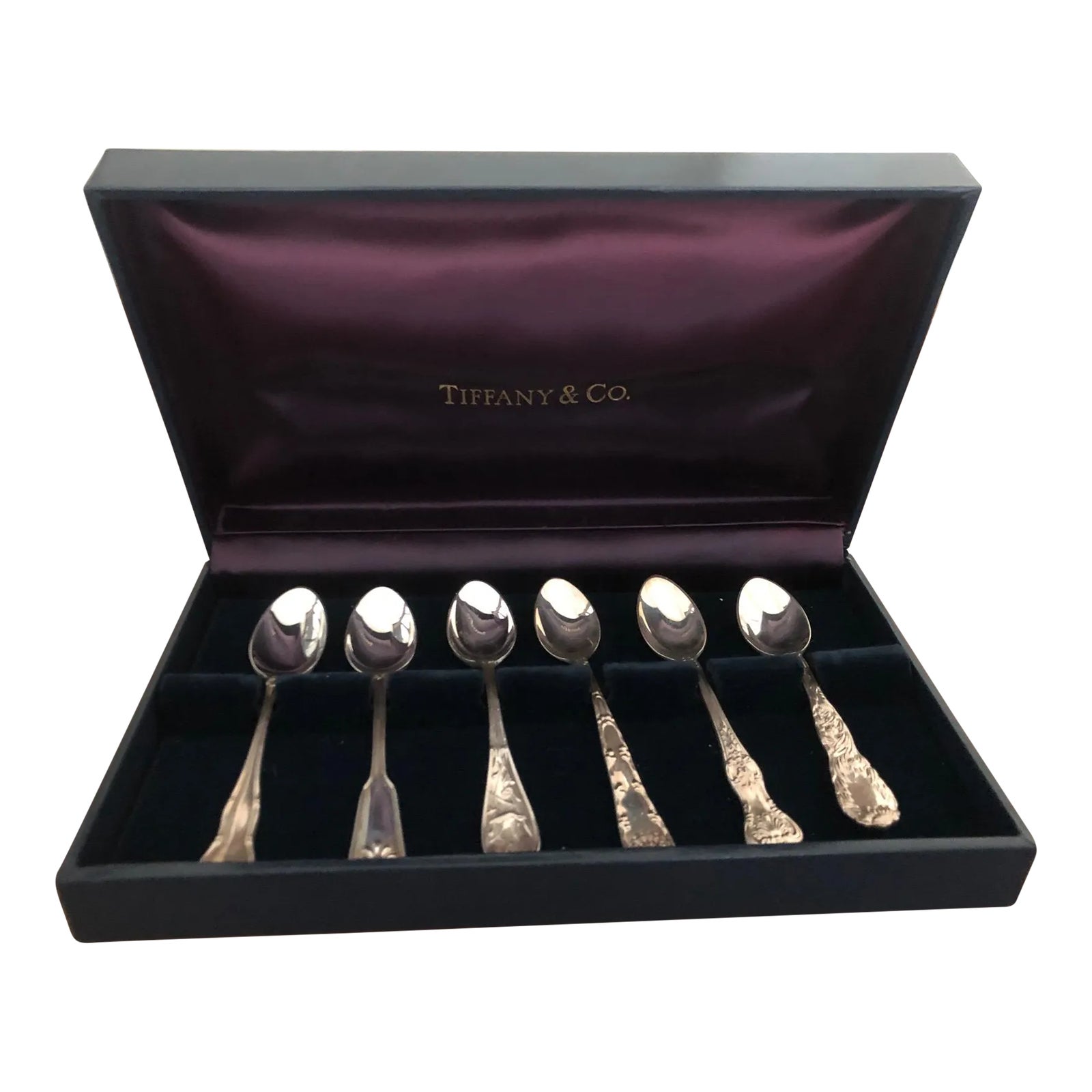 Tiffany & Co. Sterling Demitasse Spoons- Set of 6 | Chairish