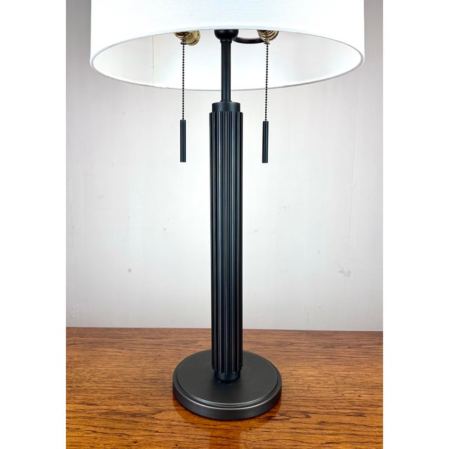 Restoration Hardware Davenport Table Lamp in Bronze | Chairish