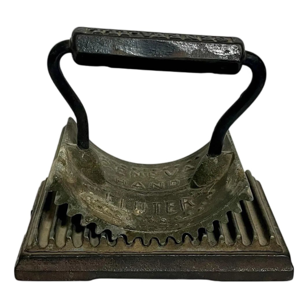 Antique 1866 Geneva Hand Fluter | Chairish