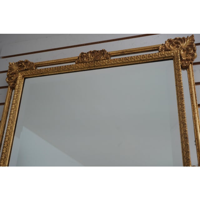 Labarge Italian Gold Frame Rectangular Mirror | Chairish