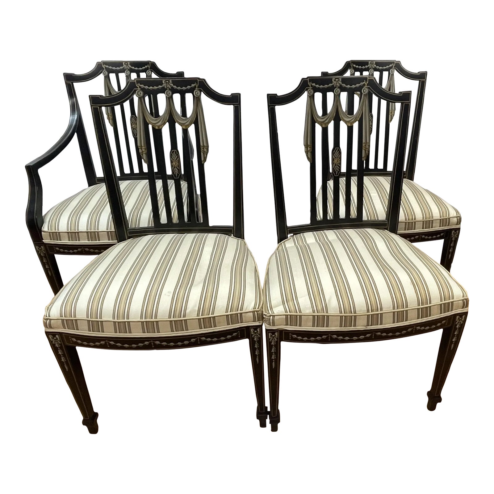 Four Sheraton Chairs | Chairish