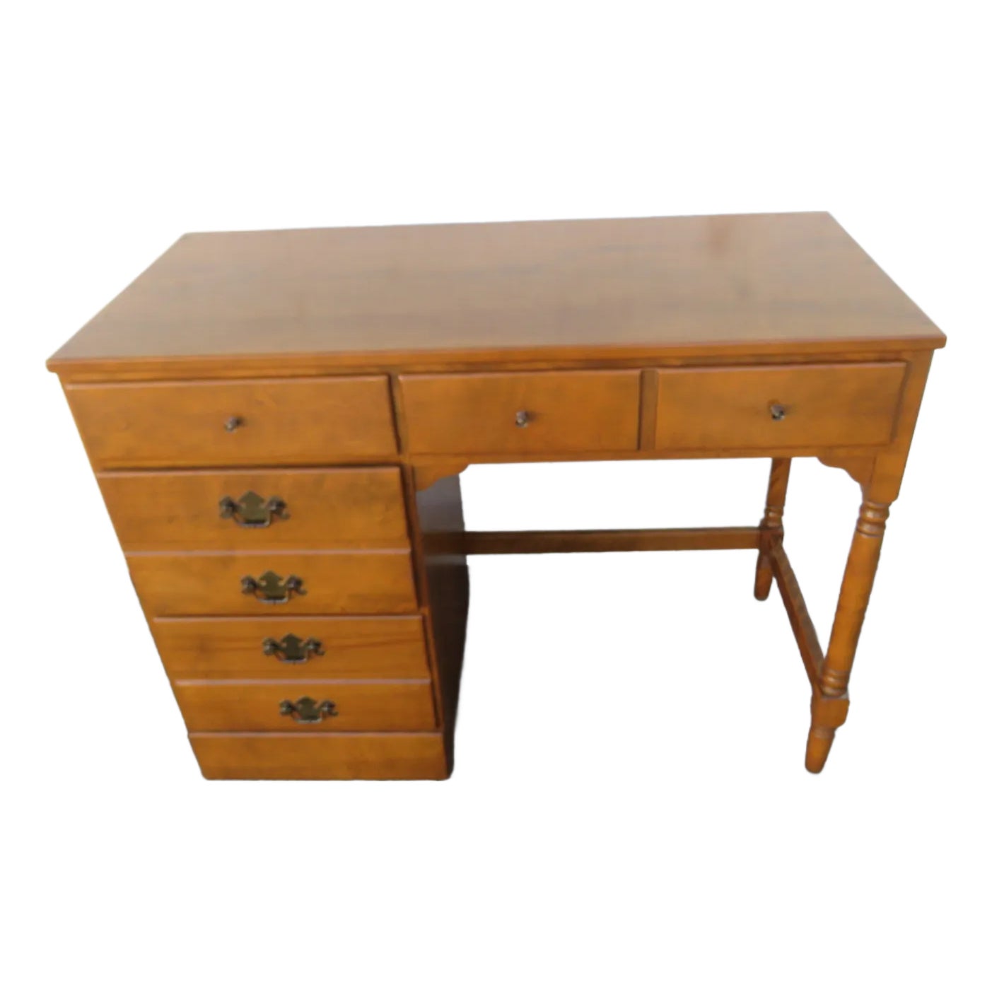 Ethan Allen Baumritter Writing Office Desk 5835 | Chairish