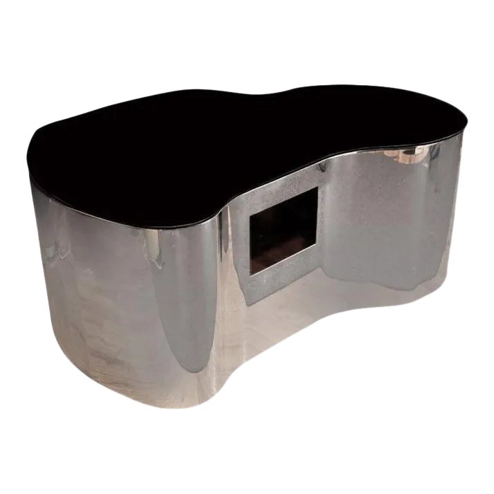 Custom Free Form Cut Out Design Coffee Table | Chairish